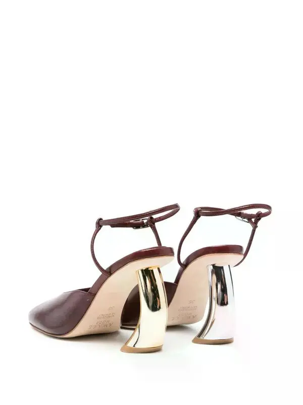 A.W.A.K.E. Mode 85mm Metallic Heel Peep-toe Pumps