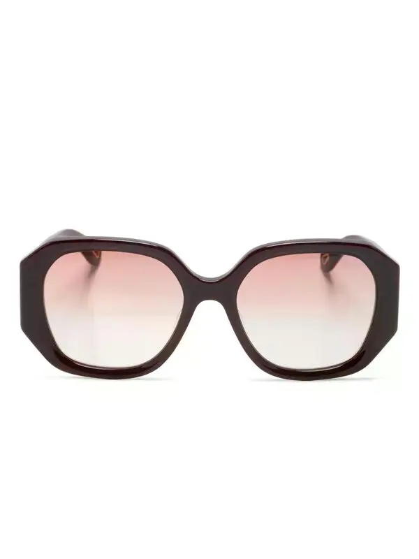 Chloé Marcie Square-frame Sunglasses - Red