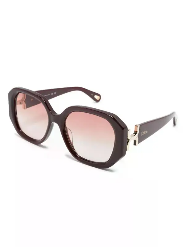 Chloé Marcie Square-frame Sunglasses - Red