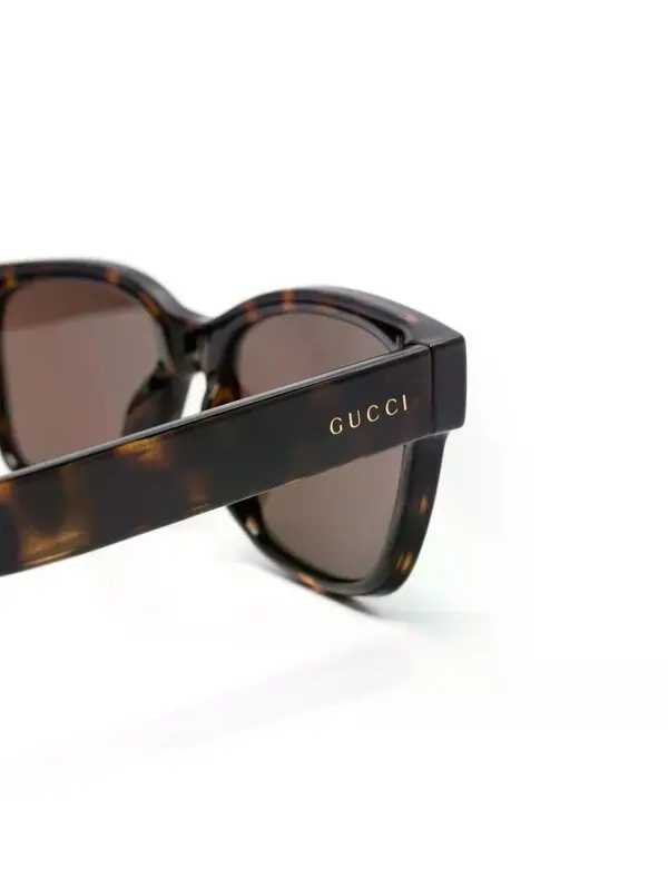 Gucci Tortoiseshell Wayfarer Sunglasses - Brown