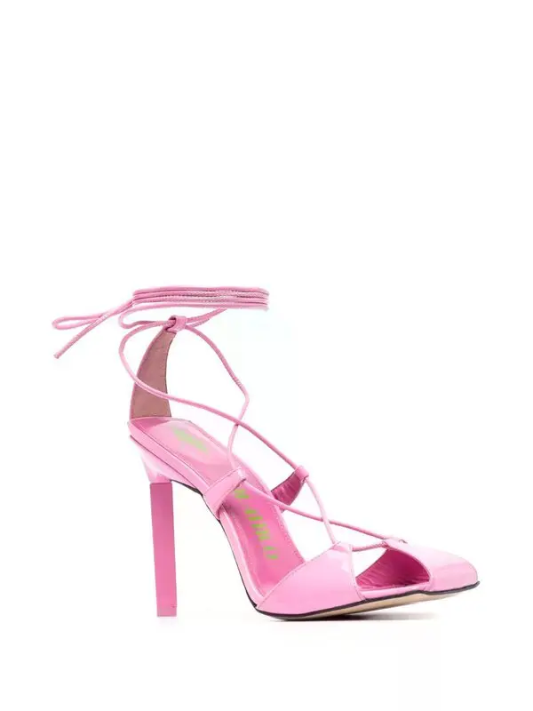 Attico Adele 105mm Sandals - Pink