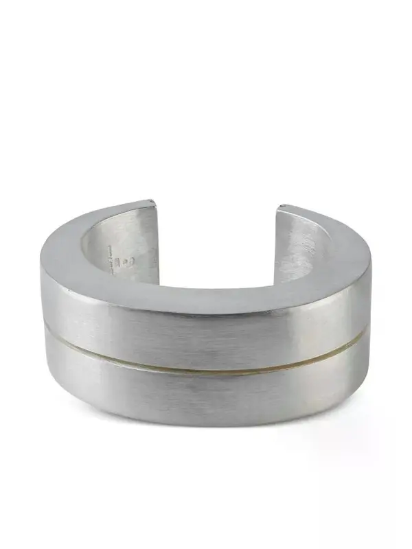 PARTS OF FOUR Sterling Crescent Crevice Cuff Bracelet - Silver