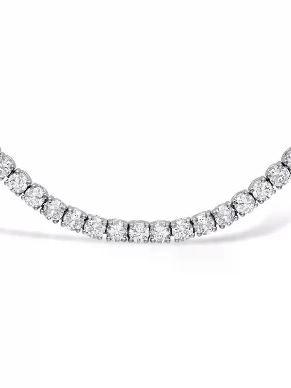 PRAGNELL 18kt White Gold Line Diamond Necklace - Silver