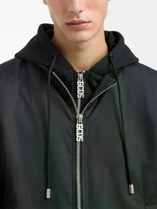 Gcds Cotton Hooded Bomber Jacket