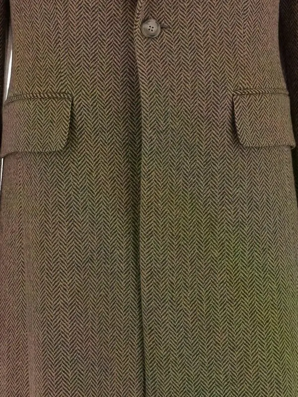 Polo Ralph Lauren Single-breasted Herringbone Coat