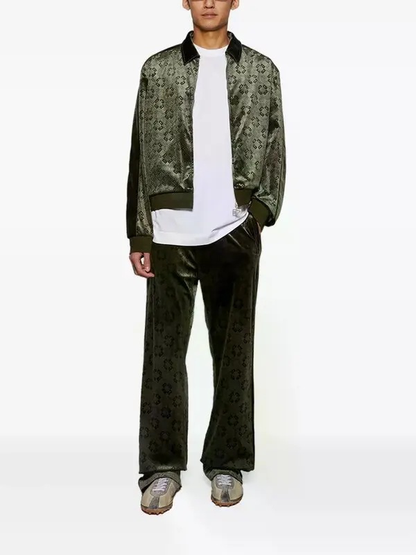Givenchy 4g Monogram Velvet Bomber Jacket