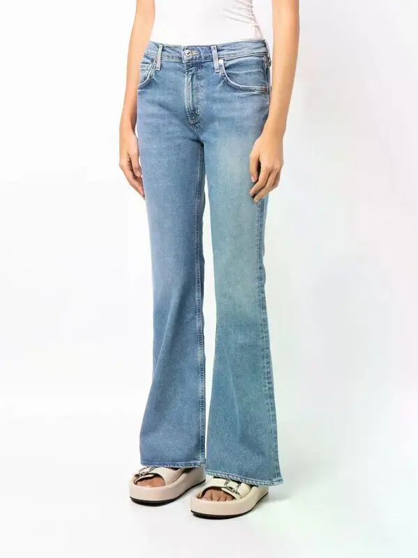 Citizens Of Humanity Isola Mid-rise Flared Jeans - Blue