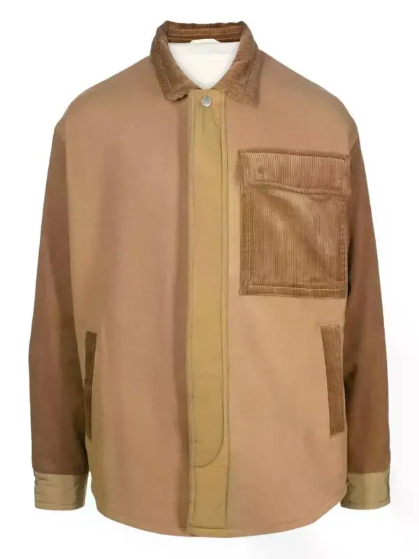 Emporio Armani Corduroy-panelled Cotton Jacket