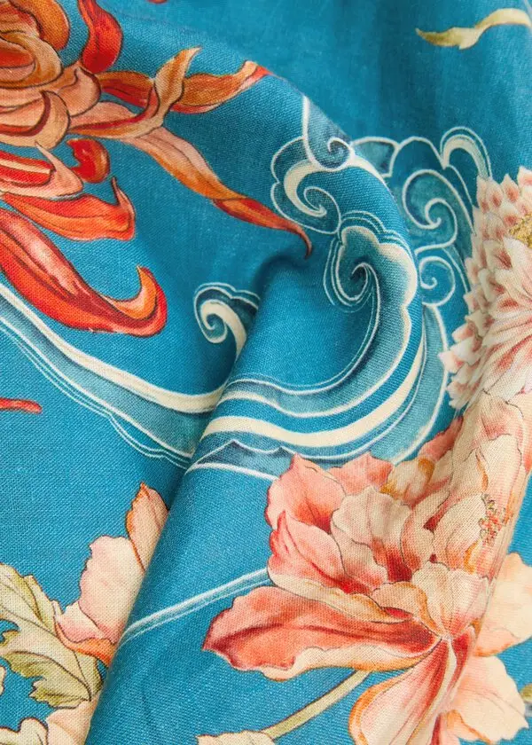 ALEMAIS Alémais Fletcher Floral-printed Flax Maxi Dress - Multicoloured