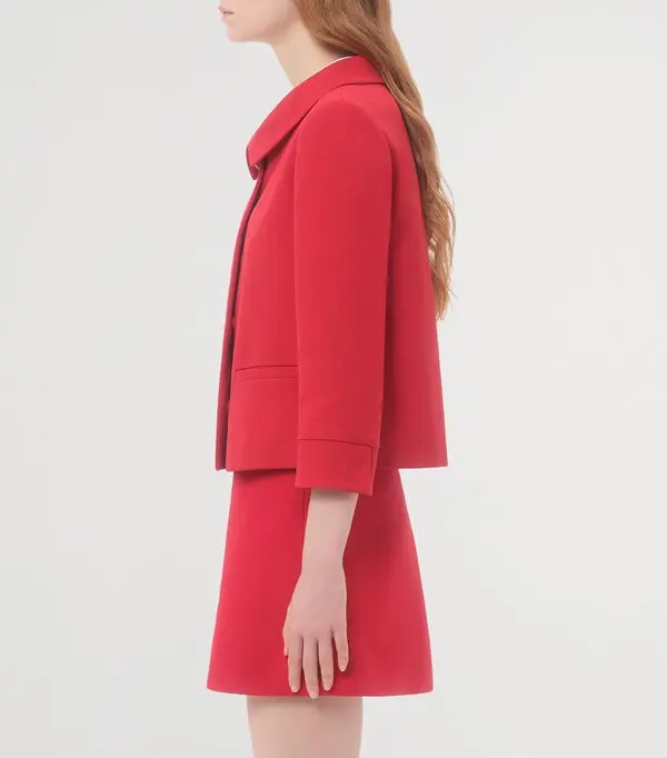 Valentino Garavani Wool-silk Embellished Jacket