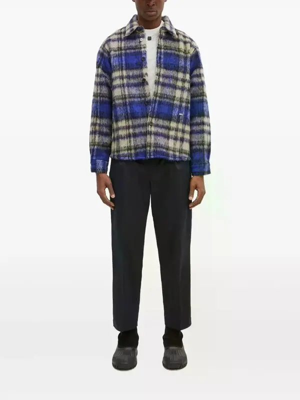 WACKO MARIA Pleated Trousers With Back Label - Blue