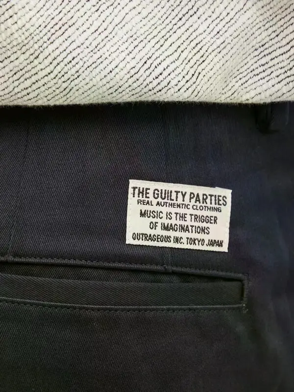 WACKO MARIA Pleated Trousers With Back Label