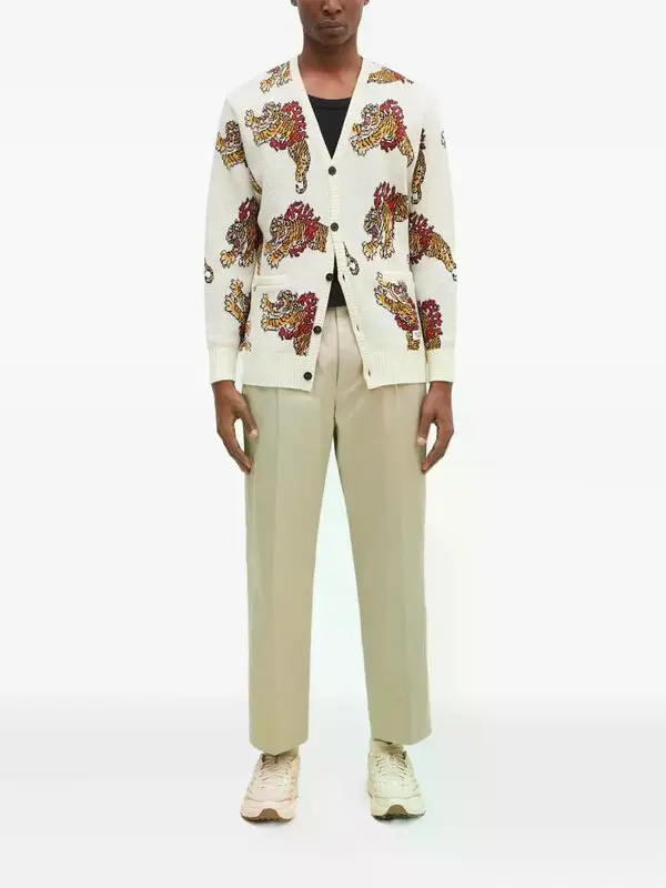 WACKO MARIA X Tim Lehi Tiger-patterned Cardigan