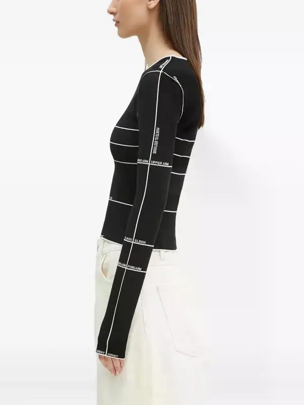 Vetements Intarsia-knit Long-sleeve Top