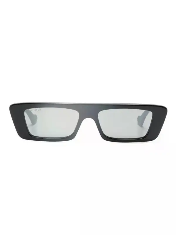 Gucci Rectangular Frame Tinted Sunglasses - Black