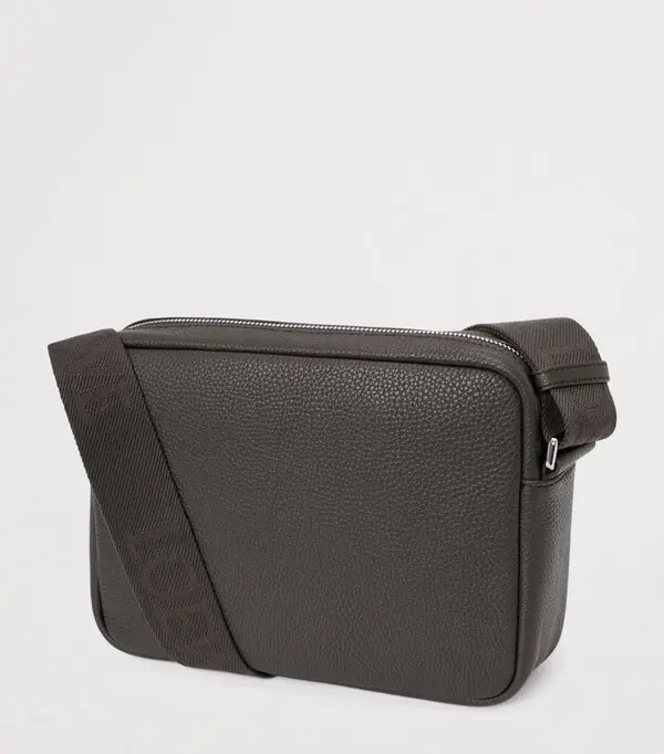 Loewe Medium Leather Pebble Messenger Bag - Grey
