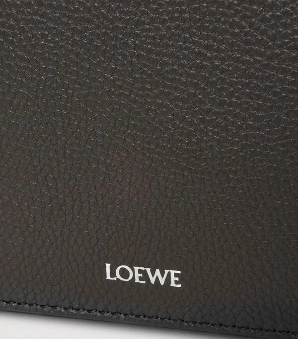 Loewe Medium Leather Pebble Messenger Bag - Grey