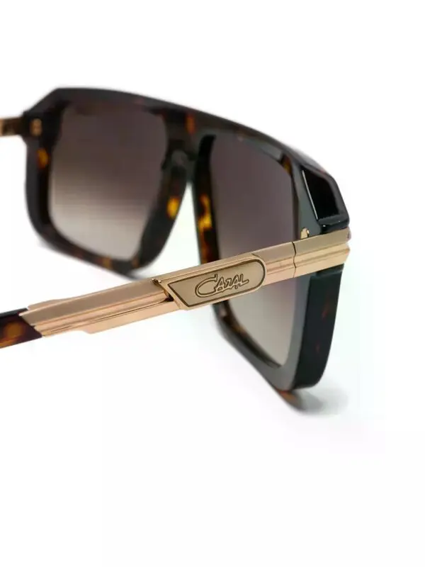Cazal Square Frame Sunglasses - Brown