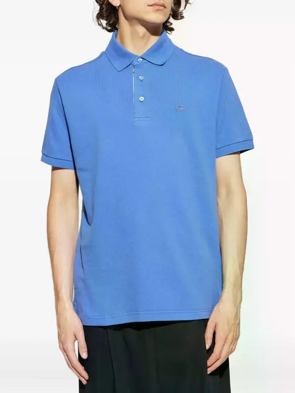 Etro Pegaso-motif Cotton Polo Shirt