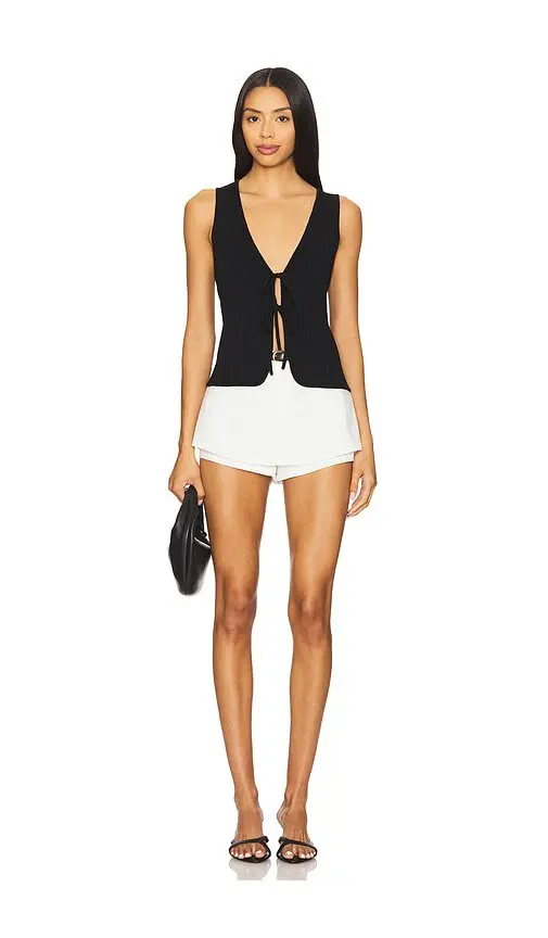 Show Me Your Mumu Time Out Ribbed Tie Top