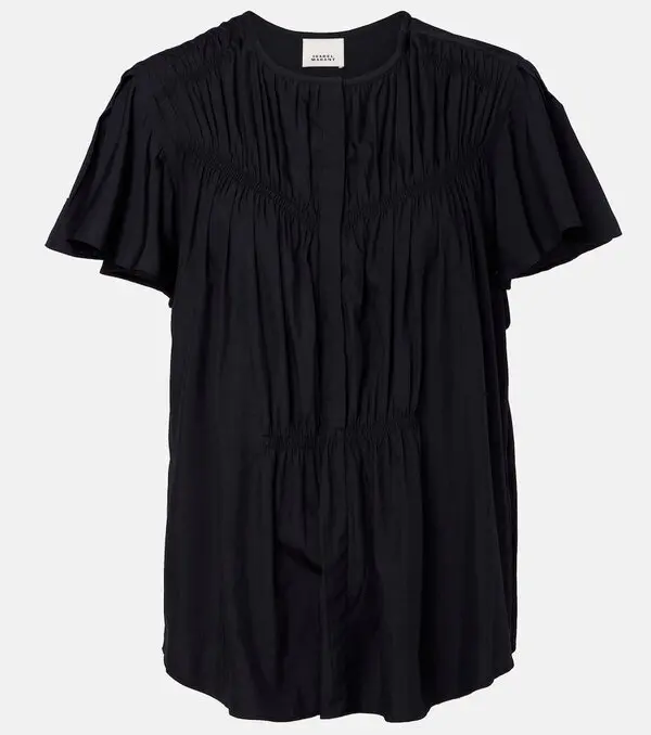 Isabel Marant Étoile Syndra Gathered Top - Black