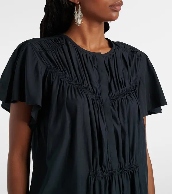 Isabel Marant Étoile Syndra Gathered Top - Black