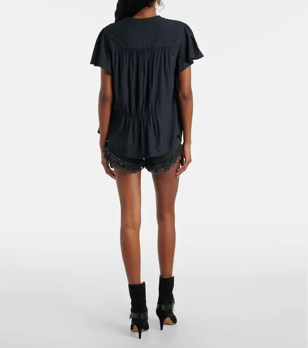 Isabel Marant Étoile Syndra Gathered Top - Black