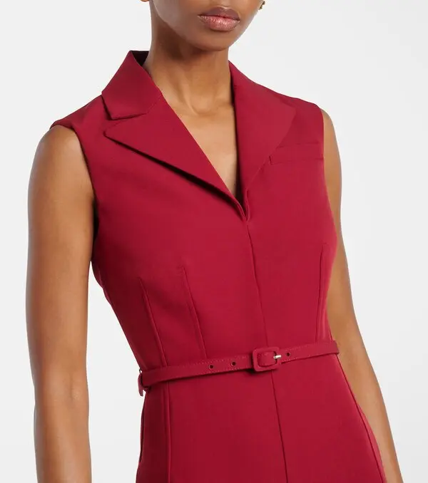 Roland Mouret Crepe Midi Dress