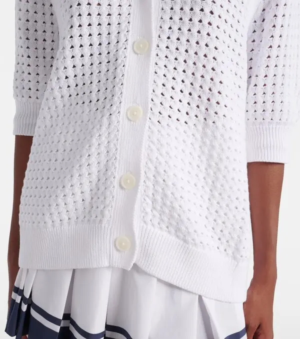 Varley Ellie Open-knit Cotton Cardigan