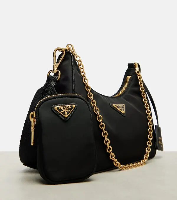 Prada Re-edition 2005 Re-nylon Shoulder Bag - Black