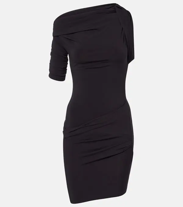 Jacquemus Draped Jersey Mini Dress - Blue