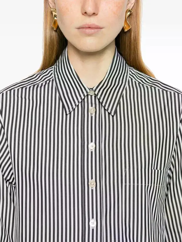 Isabel Marant Étoile Fleora Cropped Stripe Shirt