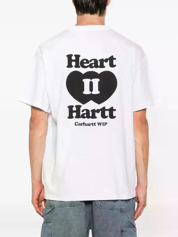 Carhartt Work In Progress S/s Heart Ii Hartt Cotton T-shirt - White