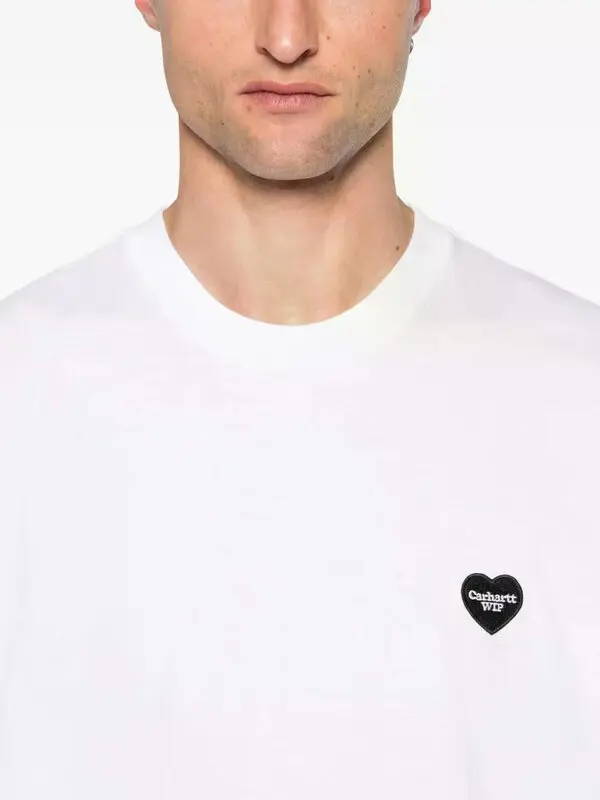 Carhartt Work In Progress S/s Heart Ii Hartt Cotton T-shirt - White