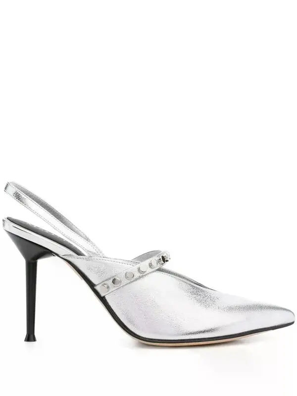 Alexander McQueen Stiletto Heel Stud-embellished Slingback Pumps