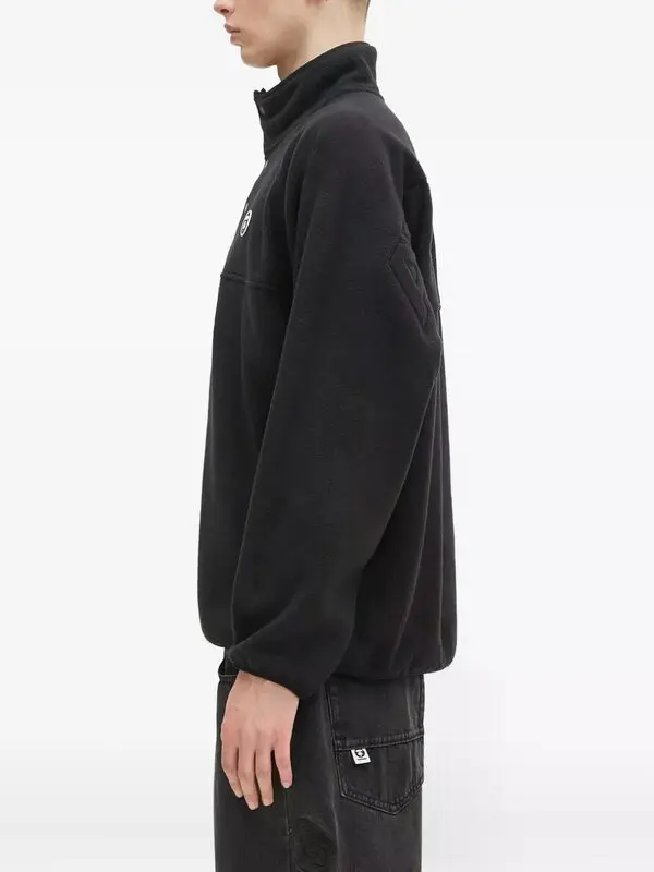 AAPE BY *A BATHING APE Button-placket Fleece Sweatshirt