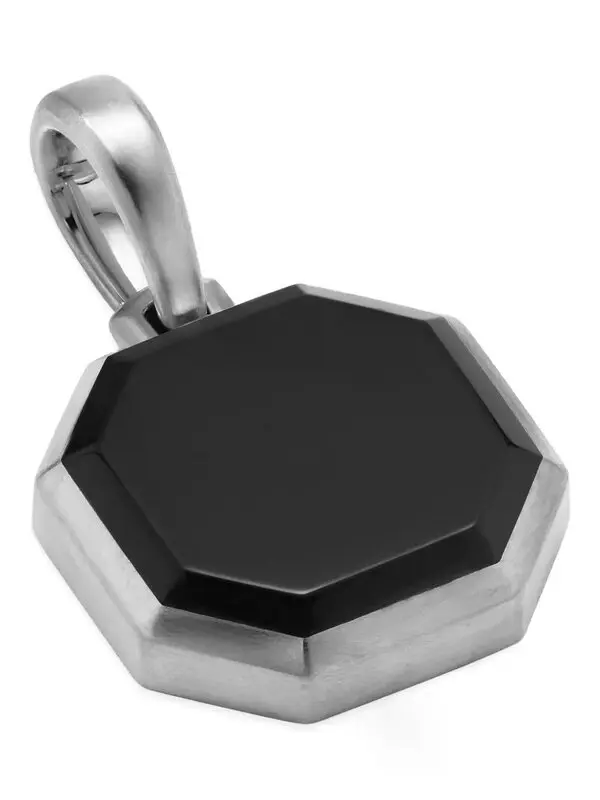 David Yurman Sterling Octagon Onyx Necklace