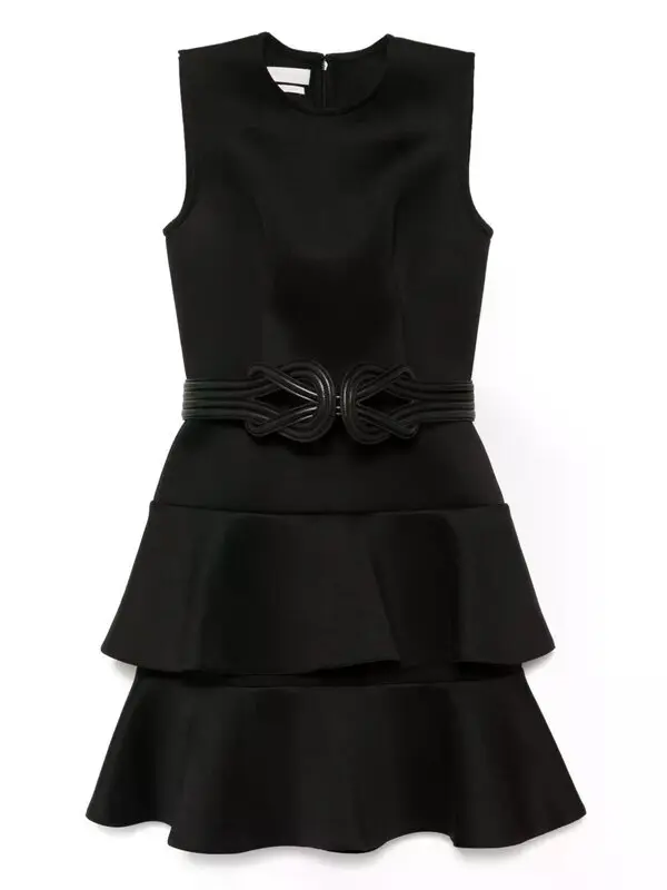 SAIID KOBEISY Midi Ruffled Dress - Black