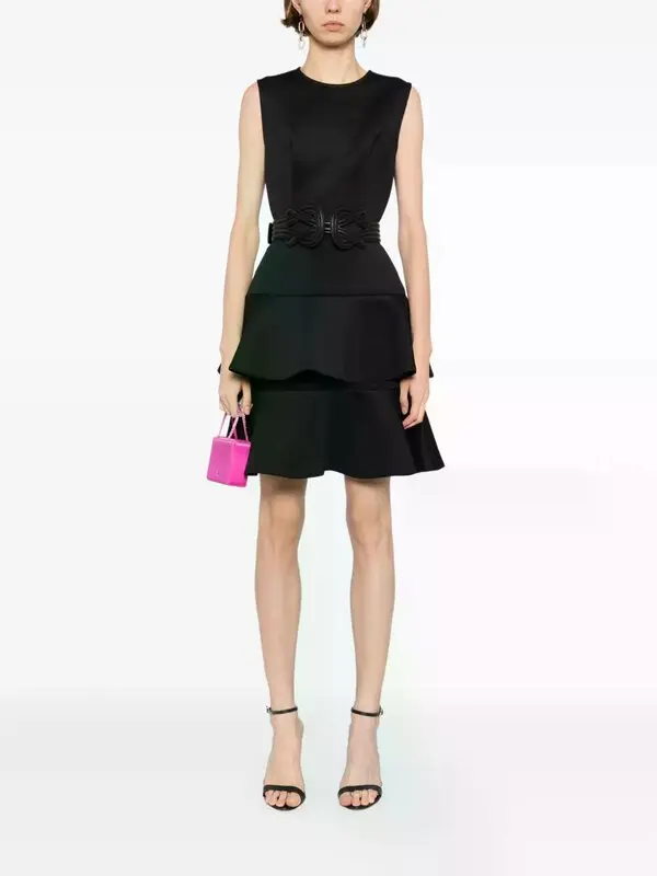 SAIID KOBEISY Midi Ruffled Dress - Black