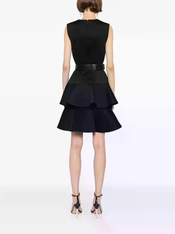SAIID KOBEISY Midi Ruffled Dress - Black
