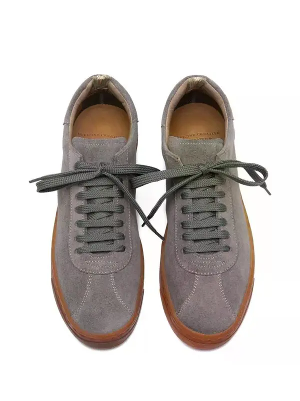 Officine Creative Karma Suede Lace-up Sneakers - Grey