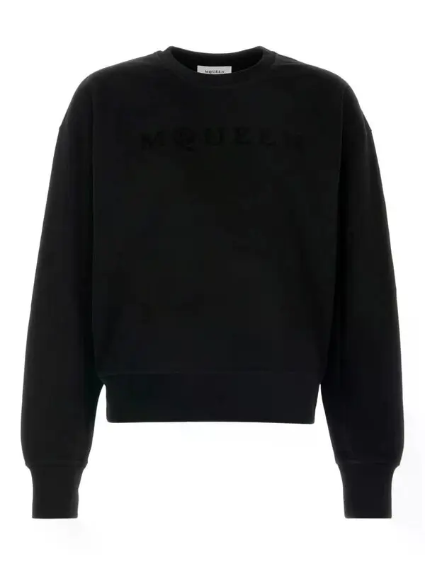 Alexander McQueen Logo-embroidered Cotton Sweatshirt