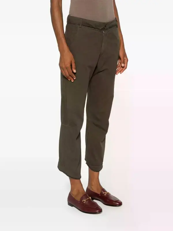 Kristensen Du Nord Forest Green Cropped Trousers
