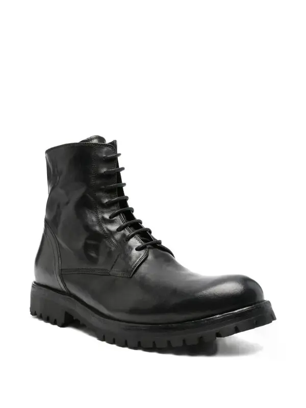 Officine Creative Ikonic 001 Lace-up Zip Boots