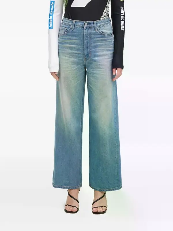 A BATHING APE Wide-leg Jeans - Blue