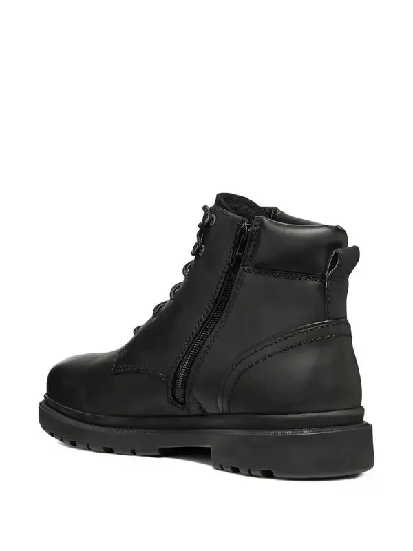 Geox Lace-up Zip Ankle Boots