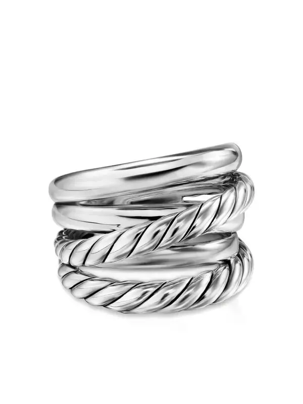 David Yurman Sterling Five Row Cable Ring