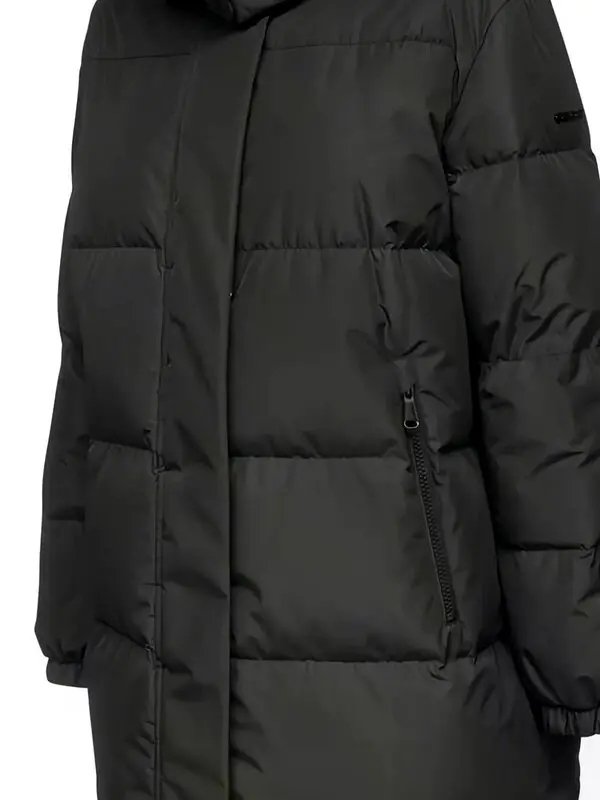 Geox Quilted High Neck Jacket - Black