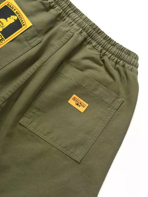 SERVICE WORKS Chef Logo-patch Cotton Shorts