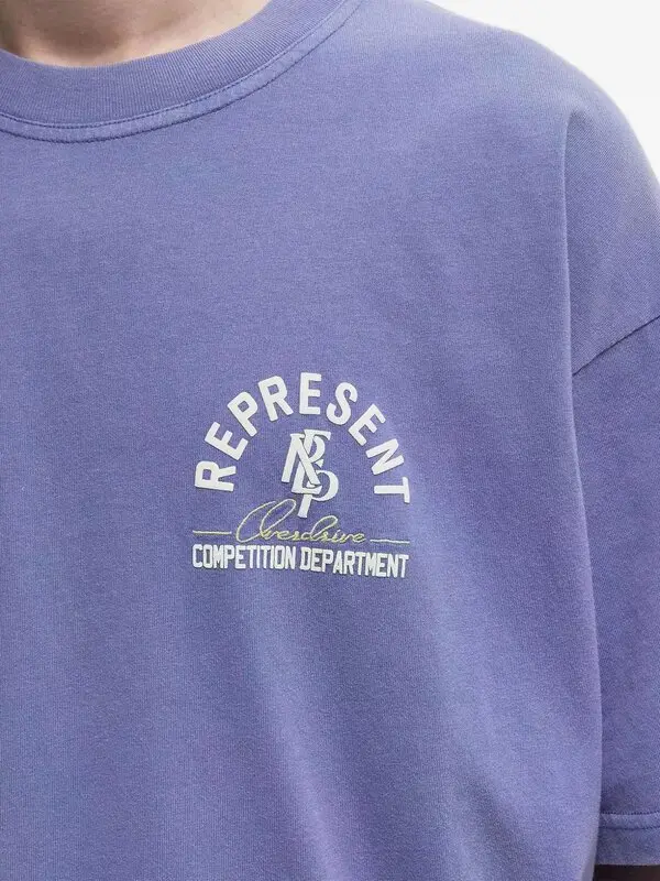 REPRESENT Logo-appliqué T-shirt - Blue